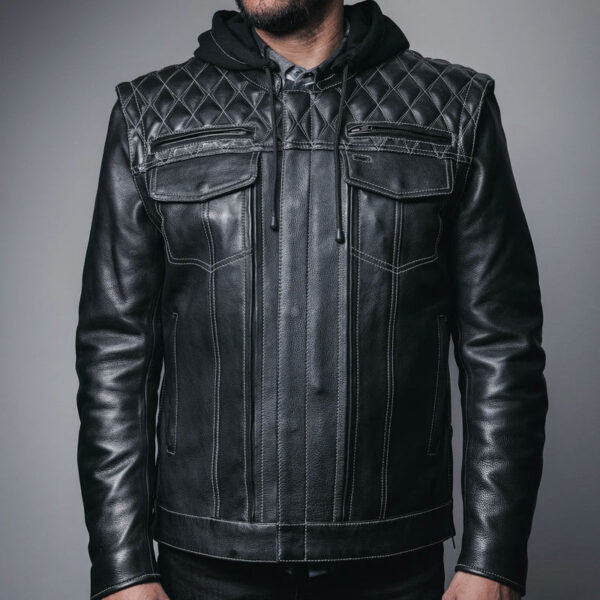 13 Ways to Style a Black Leather Motorcycle Jacket for Men – DC Fashion ...